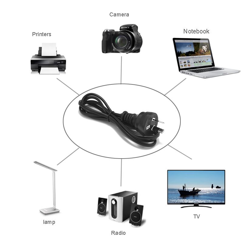【TopazTrove】AU Australia IEC C7 Power Cable 1.2m Figure 8 Power ...
