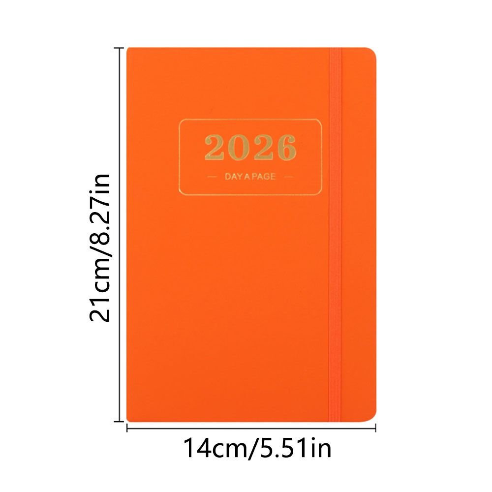Soft Cover PU A5 Planner Notebook 2026..-2026.12.31 Waterproof 2026 ...