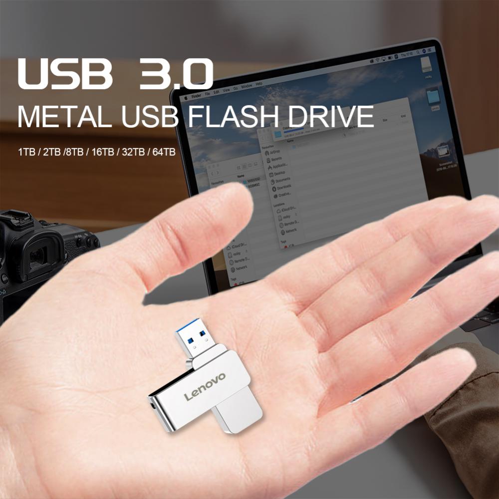 Lenovo 16TB USB Flash Drives USB 3.2 Metal Pen Drive 8TB 4TB 2TB 1TB ...