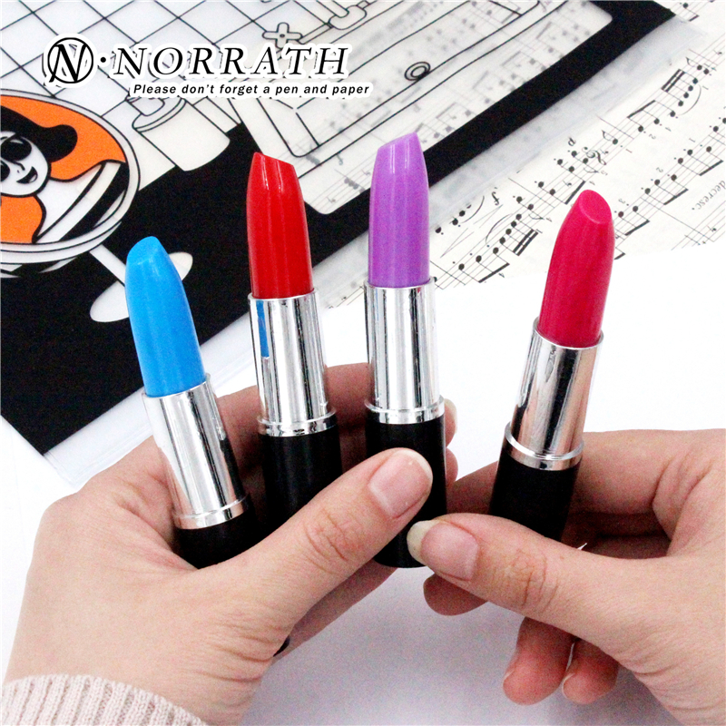 【SilkS Sally MALL】Kawaii 4pcs 0.5mm Lipstick Cute Ballpoint Pen Ball ...