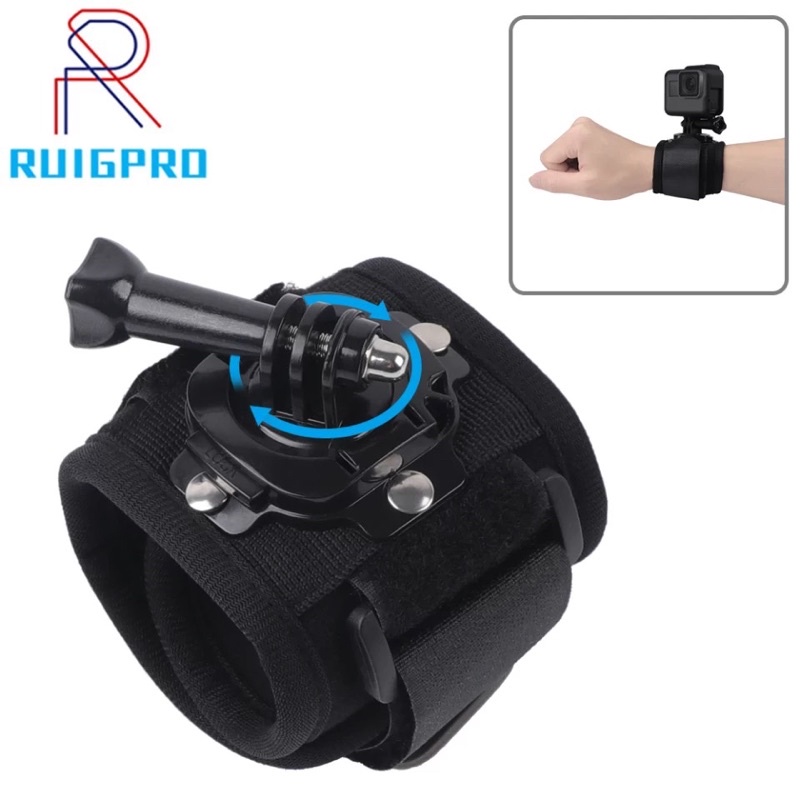 สายรัดข้อมือ แบบหมุนได้ 360 องศา GoPro Wrist Strap Mount 360 Degrees ...