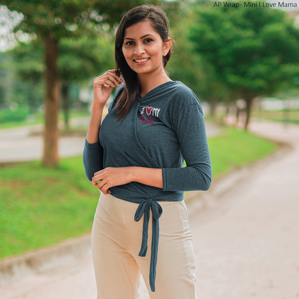 AP Wrap - Mini I Love Mama Women Female Girl Lady Stylish Casual Loose ...