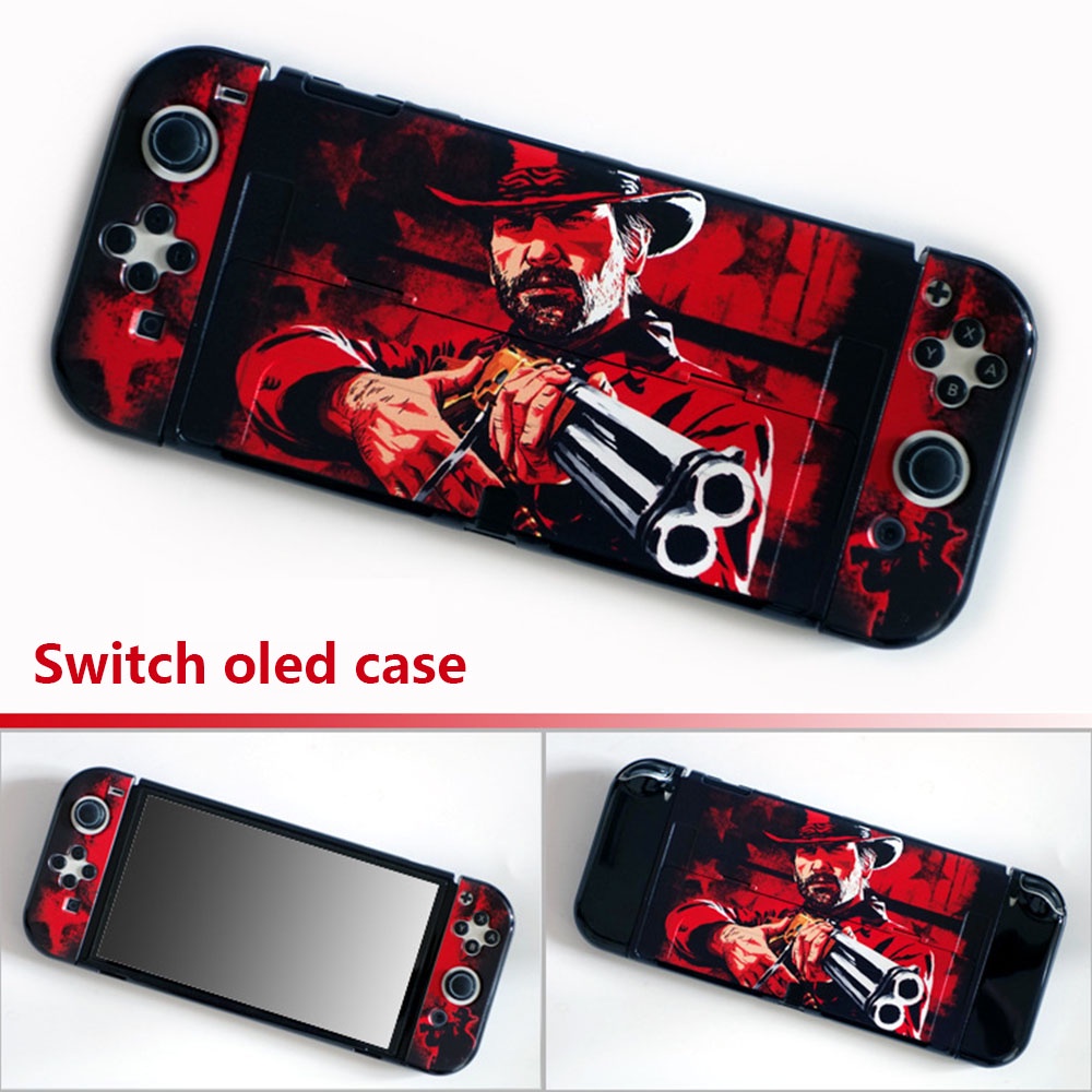 Nintendo Switch OLED Protective Case Cover Hard Case Dockable Case Red ...