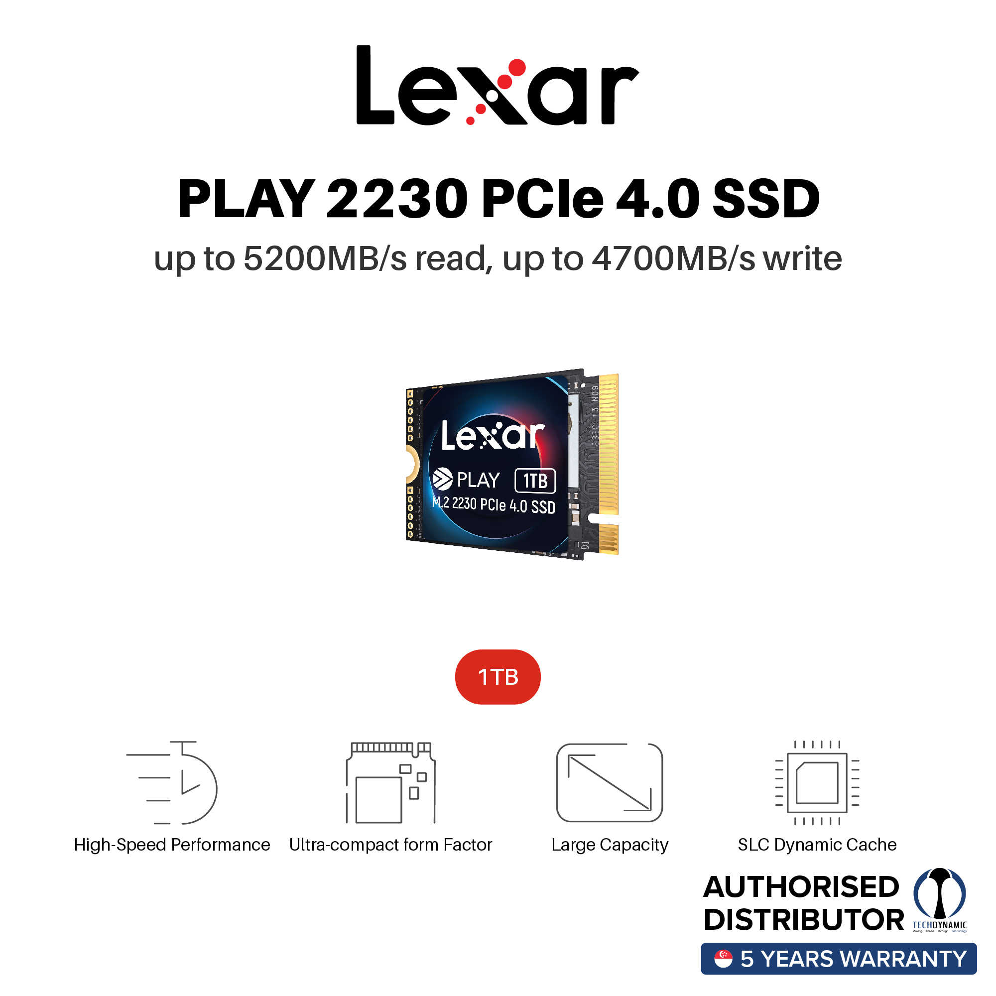 LEXAR PLAY 1TB M.2 2230 SSD | Lazada Singapore