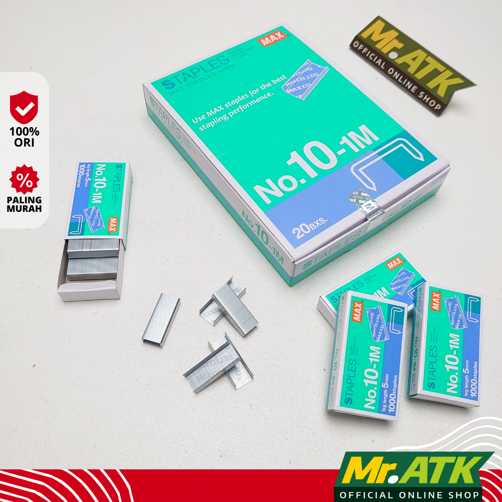 ISI STAPLES NO. 10 MAX UKURAN KECIL - STRIP ISI ULANG REFILL STAPLER ...