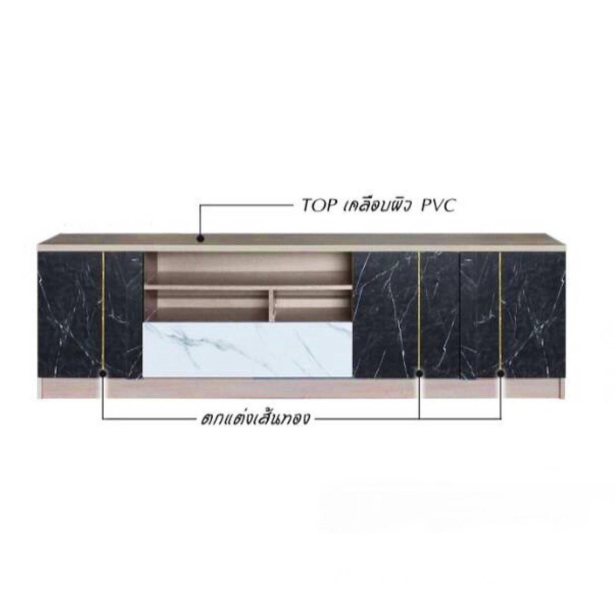 GOOD MATTRESS ตู้วางทีวี HAVANA 200 Cm MODEL SB-2001 ดีไซน์สวยหรู สไตล์ ...