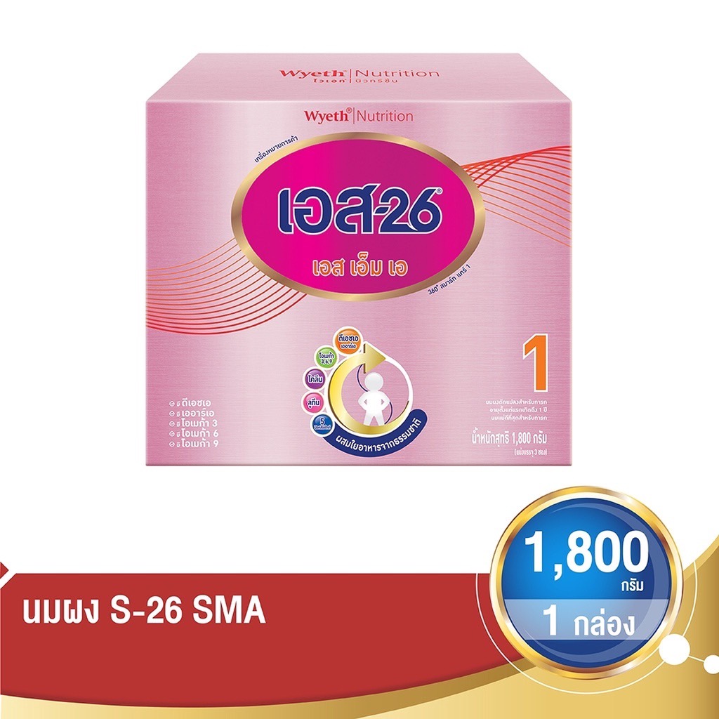 S-26 SMA สูตร 1 (เอส 26 เอส เอ็ม เอ) 400 g 1กป exp 32023 - kamonmilk ...