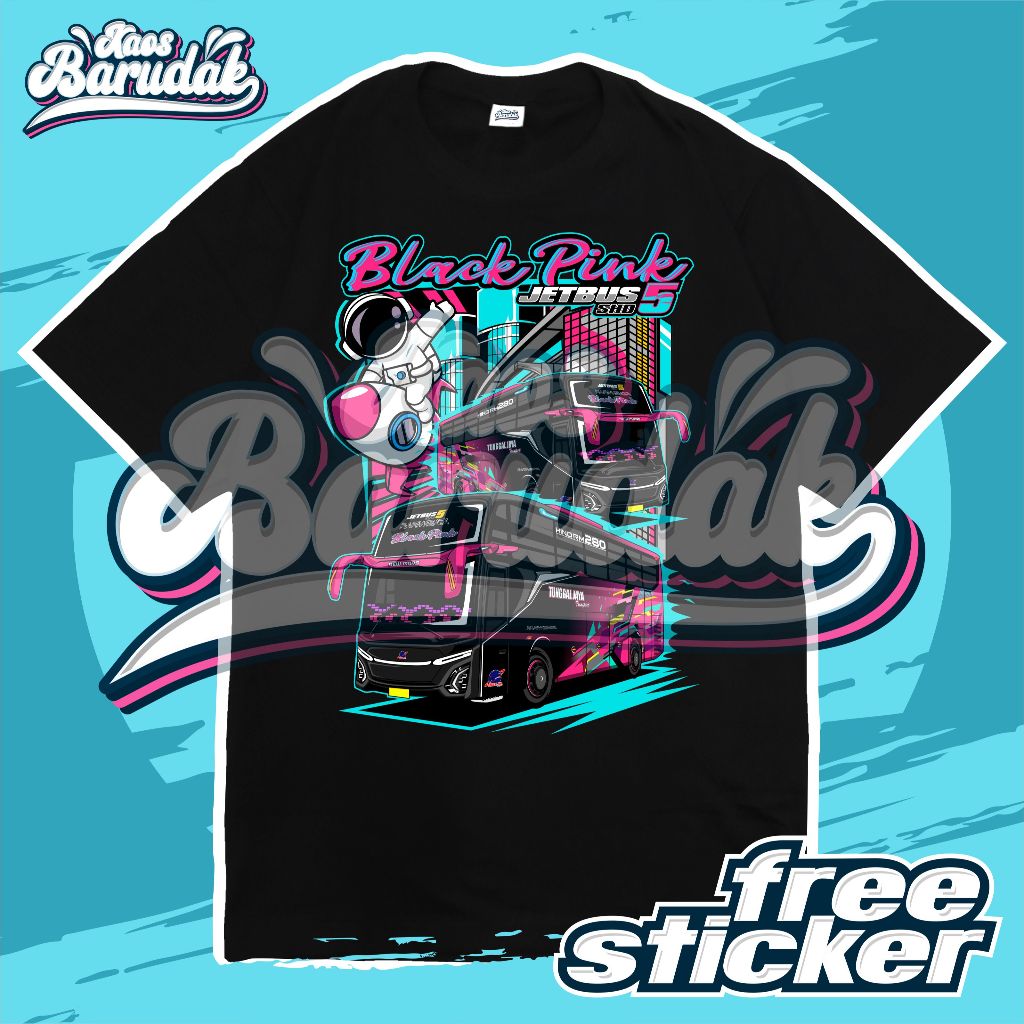 BAJU KAOS BUS ANAK BLACKPINK JETBUS 5 TUNGGAL JAYA - TSHIRT BUSMANIA ...