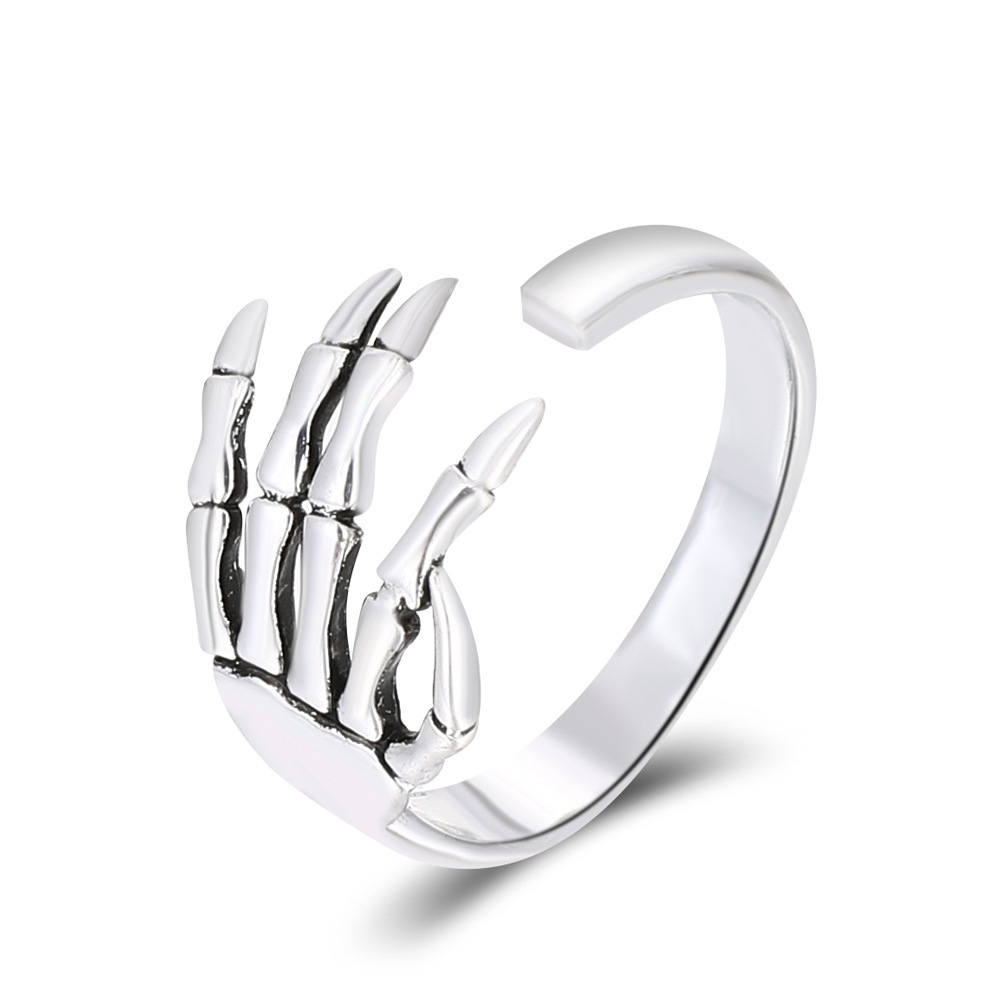 【Special offer】Vintage Antique Open Claw Ring Punk Gothic Adjustable ...