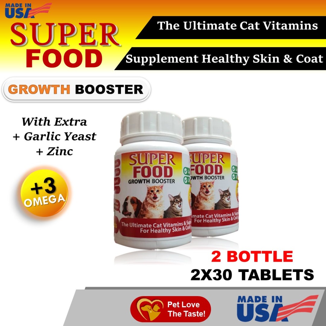 [2 Botol] Cat Super Food Vitamin Viral Sihat dan Gebu | Lazada