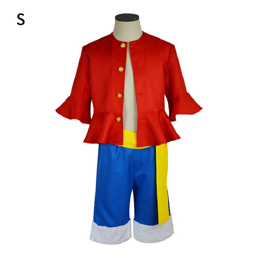 On Sale One Piece Luffy Costume For Adult Kids Monkey D Luffy Costume ...