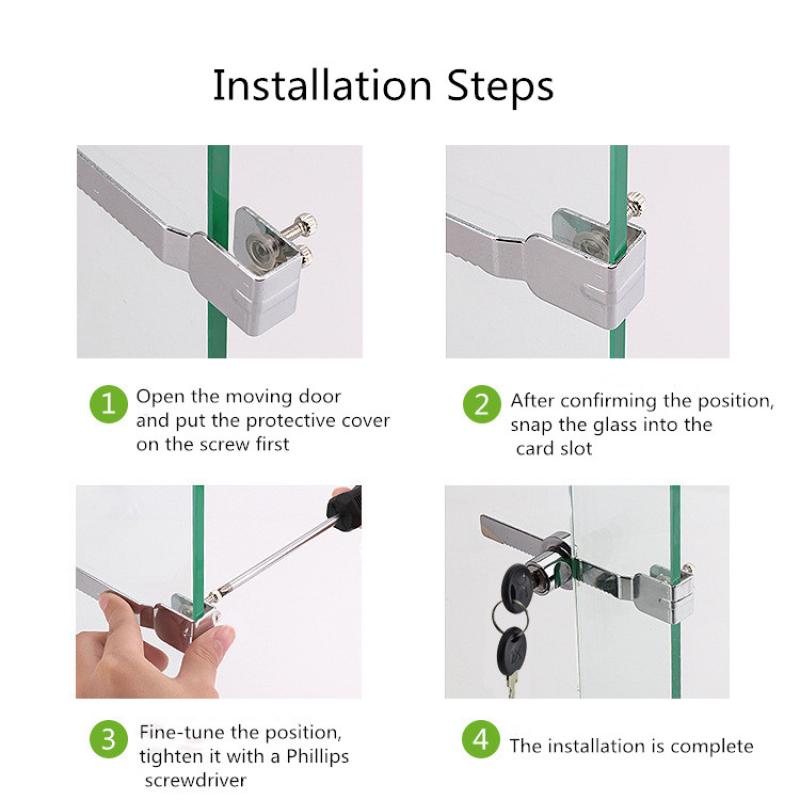 Sliding Glass Door Lock With Key Display Cabinet Locks Reptile Vivarium ...