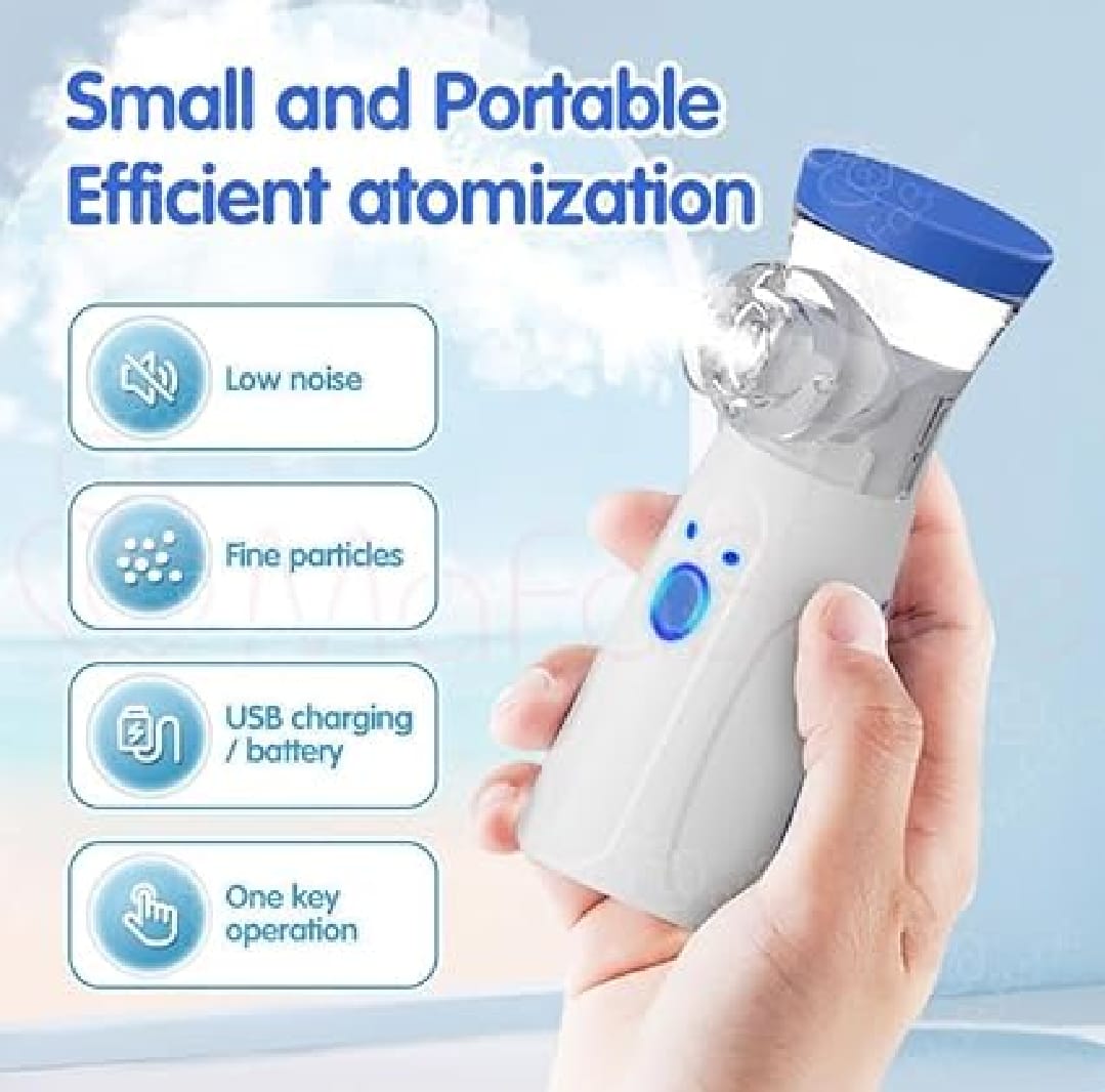 Portable Ultrasonic Rechargeable Mesh Nebulizer Machine Cool Mist ...
