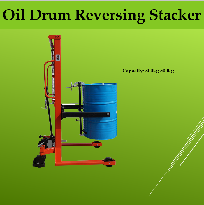 300kg 500kg Hydraulic Oil drum lifter hand hydraulic oil barrel stacker ...