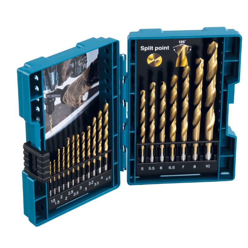 Makita D-67527 Straight Shank Metal Drill Bit Set - 19 Pieces | Lazada ...