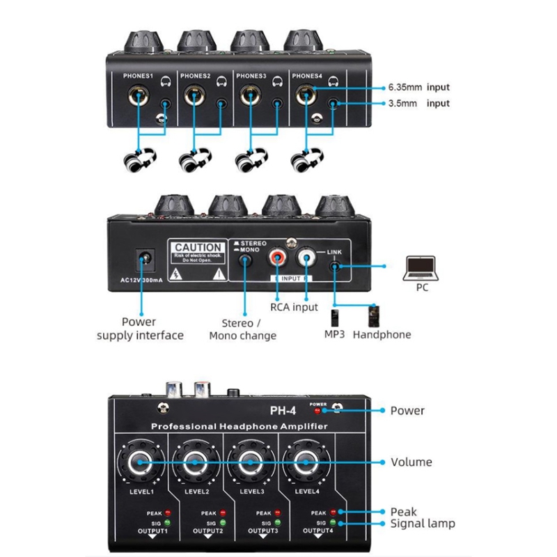 Audio Interface for Recording, Streaming and Podcasting with Dual RCA ...