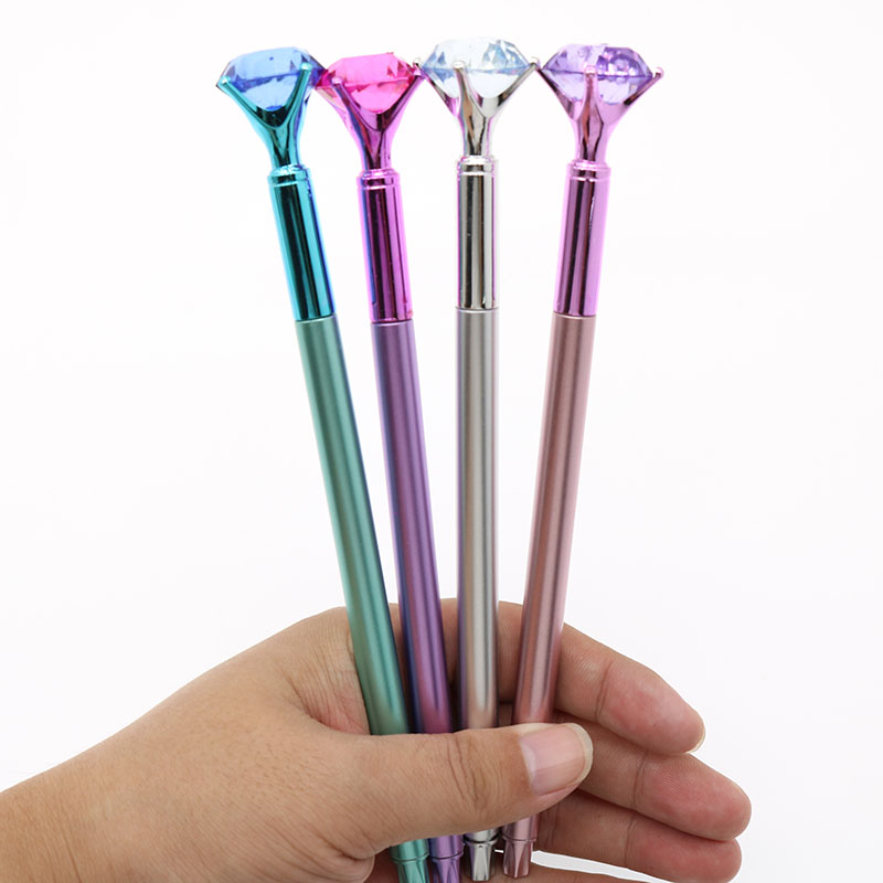 【SmartHorizon】1pc Color Diamond Head Pen Korean Students Creative ...