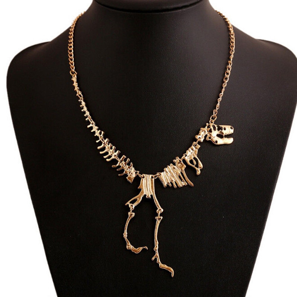 【versatile style】Fashion Steampunk Goth Necklace Pendant Chain Dinosaur ...