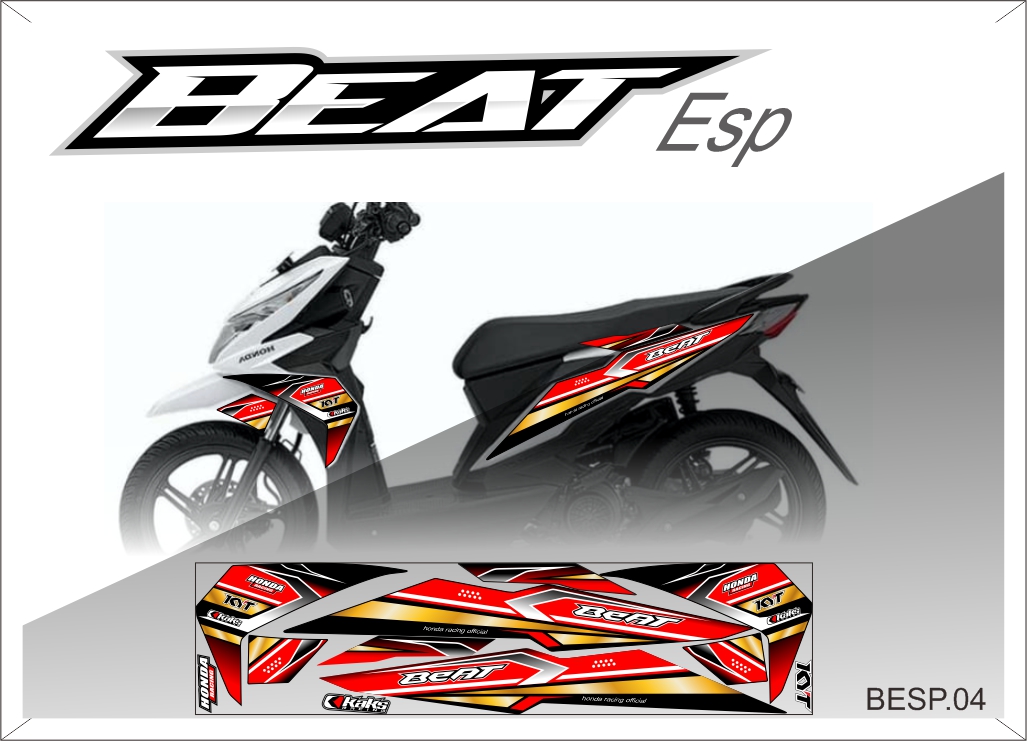 STRIPING HONDA BEAT Esp VARIASI RACING SANGAT COCOK BUAT MOROT ...