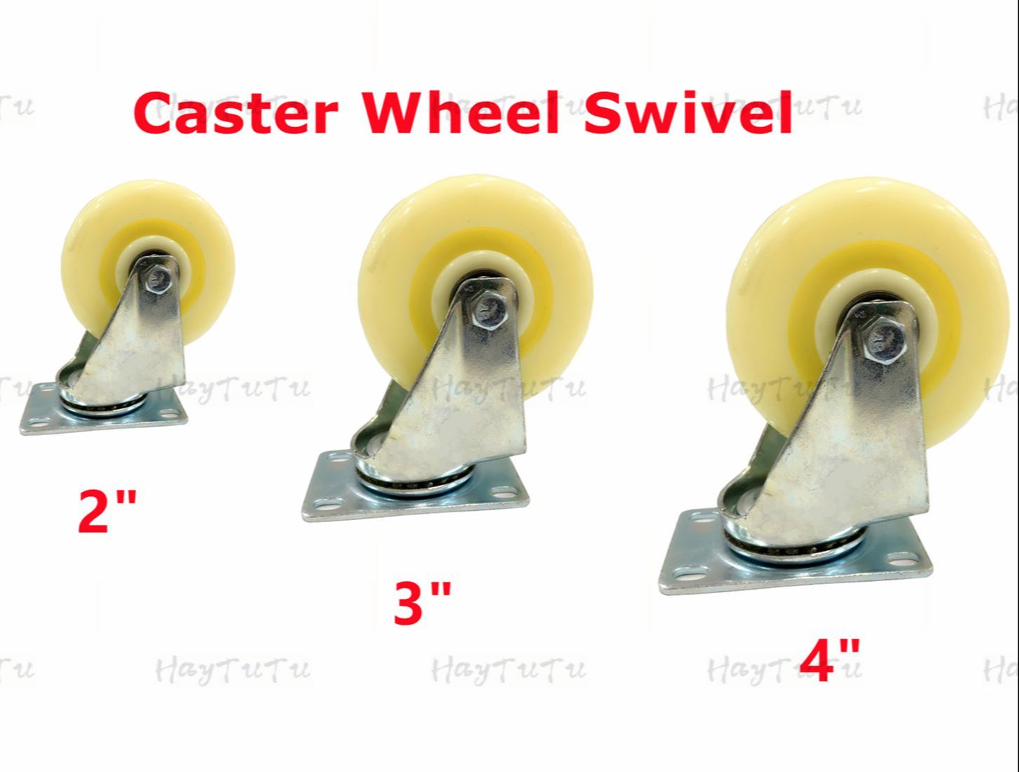 Trolley Heavy Duty Nylon Caster Wheel Fixed / Caster Wheel Swivel (With ...