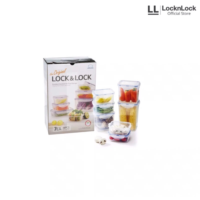 LocknLock Special Gift Plastic Container Isi 7pcs | Lazada Indonesia