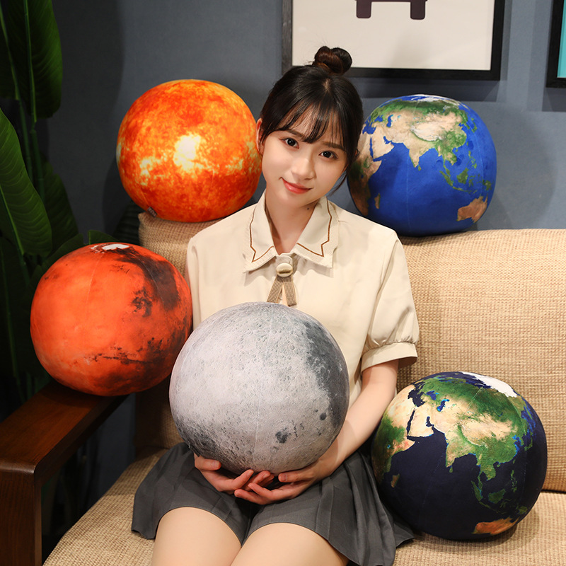 【4d93b78f】27cm Simulation Sun Mars Jupiter Plush Toy Planets in the ...
