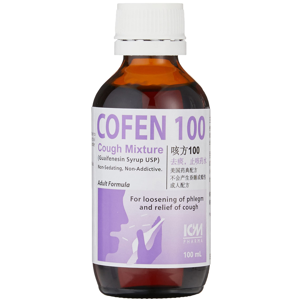 ICM Cofen 100 Cough Mixture Guaifenesin Syrup 100ml | Lazada Singapore
