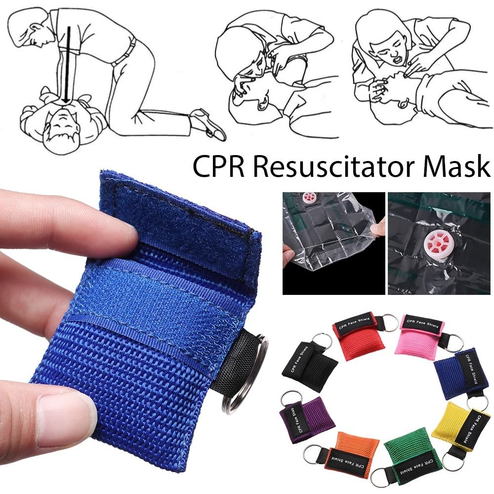 Outdoor Tools Disposable CPR One-way Valve Mouth Breath Emergency Face ...