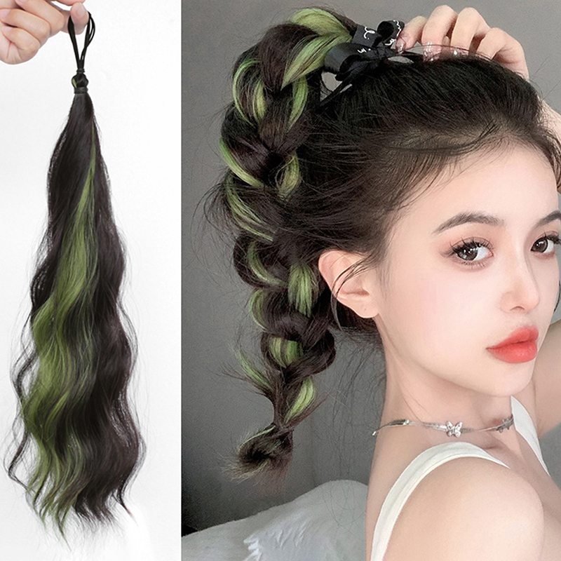 Highlight Synthetic Self-Winding Hair Bundle DIY Hair Bun Ponytail Head Artifact MIO Super Store ...