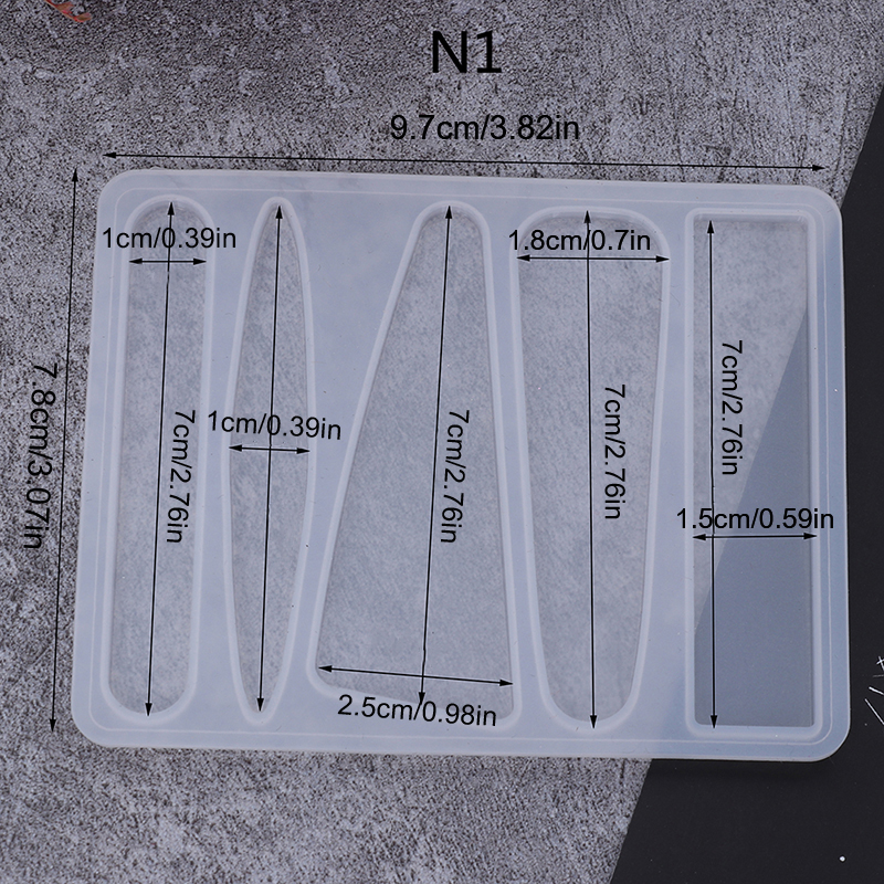 1×Silicone Casting Women Girl Hair Pin Mold UV Resin DIY Molds ...