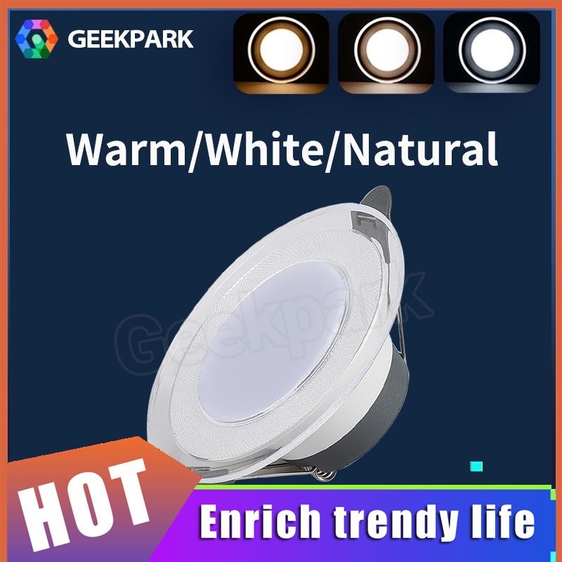 Geekpark Tri colors LED Pin light for Ceiling 7 Watts 4 Inches ...