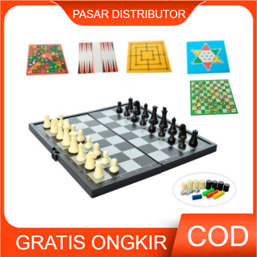 Mainan Anak MAGNETIC GAME 8-IN-1 Mainan Game Board Family Games Kids ...