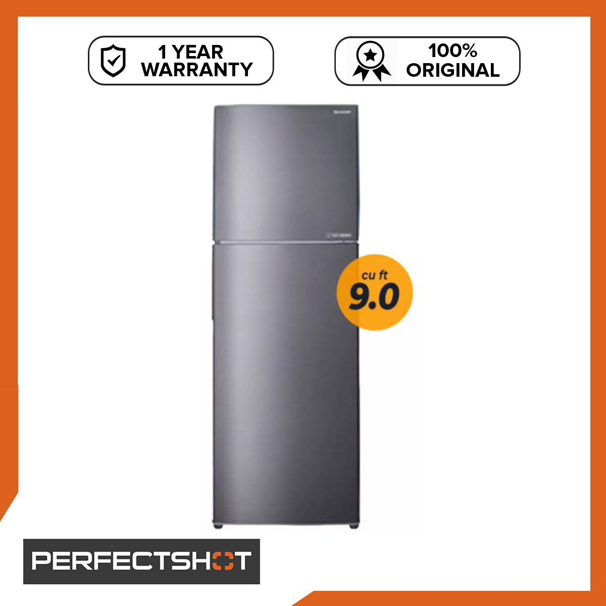 Sharp SJ-FTS09AVS-SL (258L) Two Door No Frost Inverter Refrigerator ...