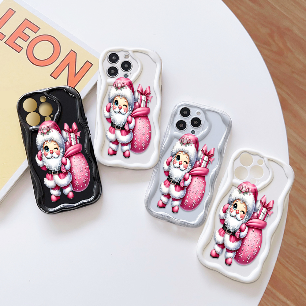 YYDS for OPPO A12E A3S Realme C1 Back Cover Santa Christmas Case Cream ...
