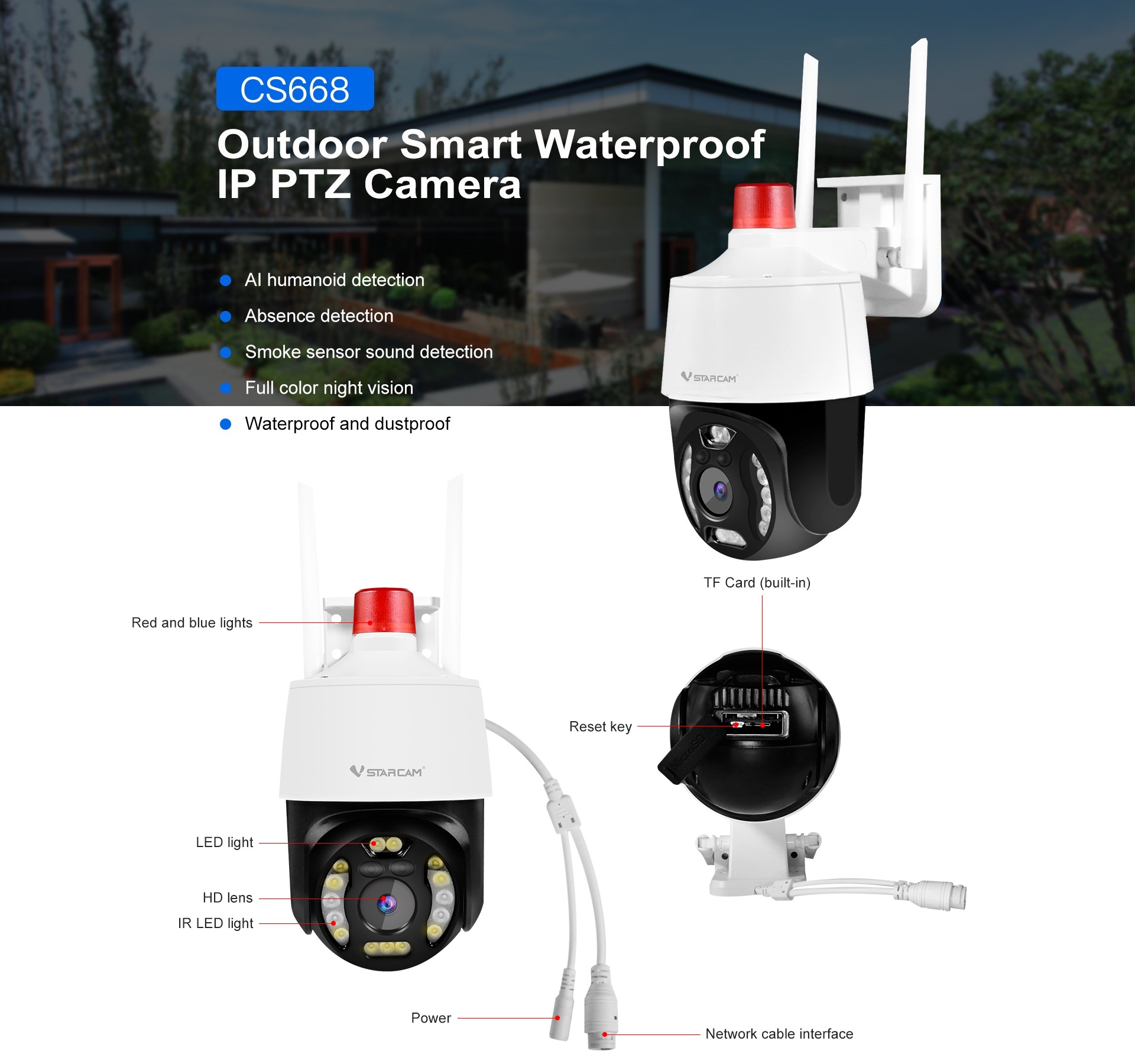 VSTARCAM????CS668 SUPER HD 1296P 3.0MegaPixel H.264+ WiFi iP Camera กล้องวงจรปิด - wholesale ...
