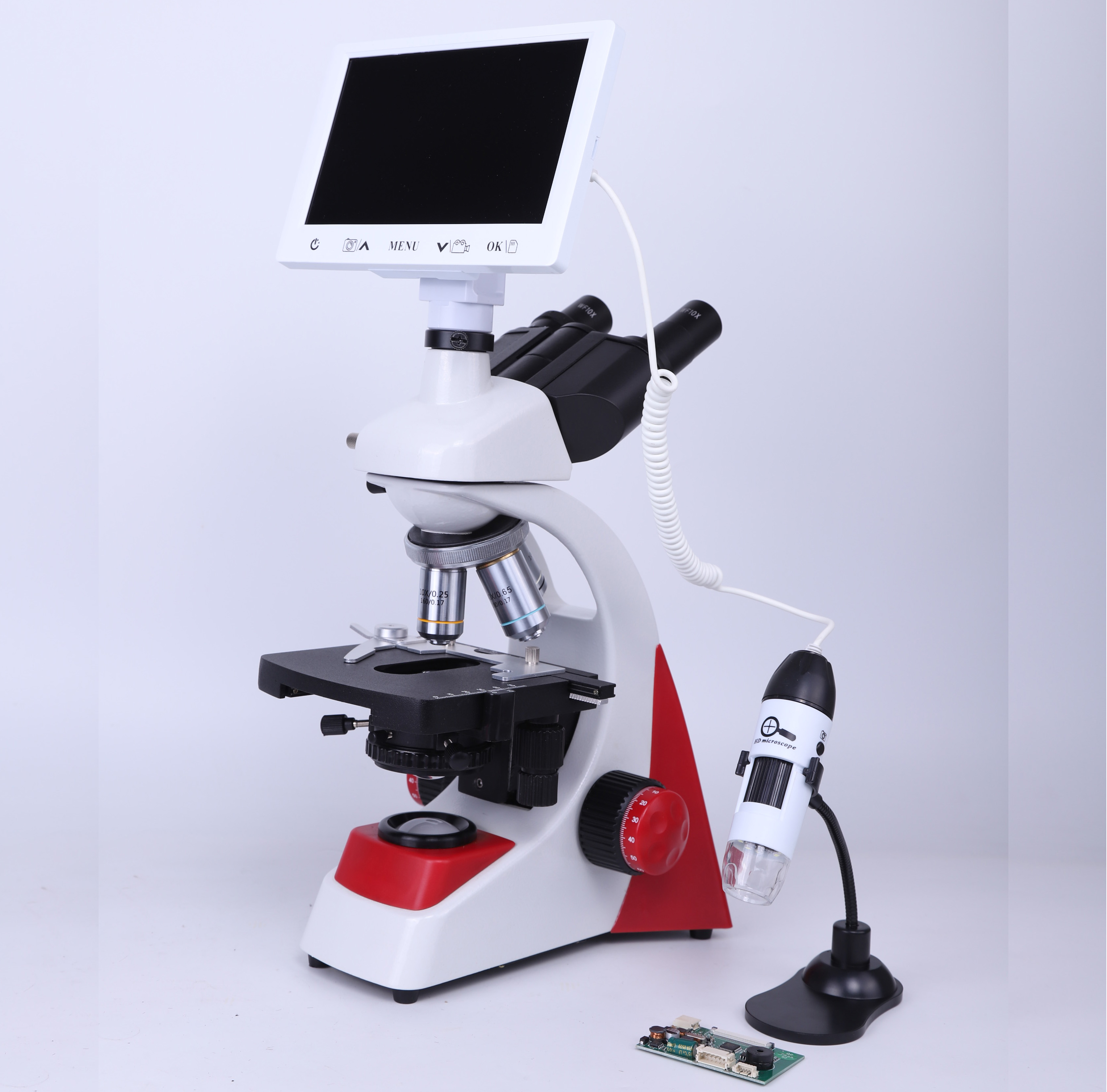 GEEFUNTECH Trinocular Compound [Research-Grade] Microscope 40X-2500X ...