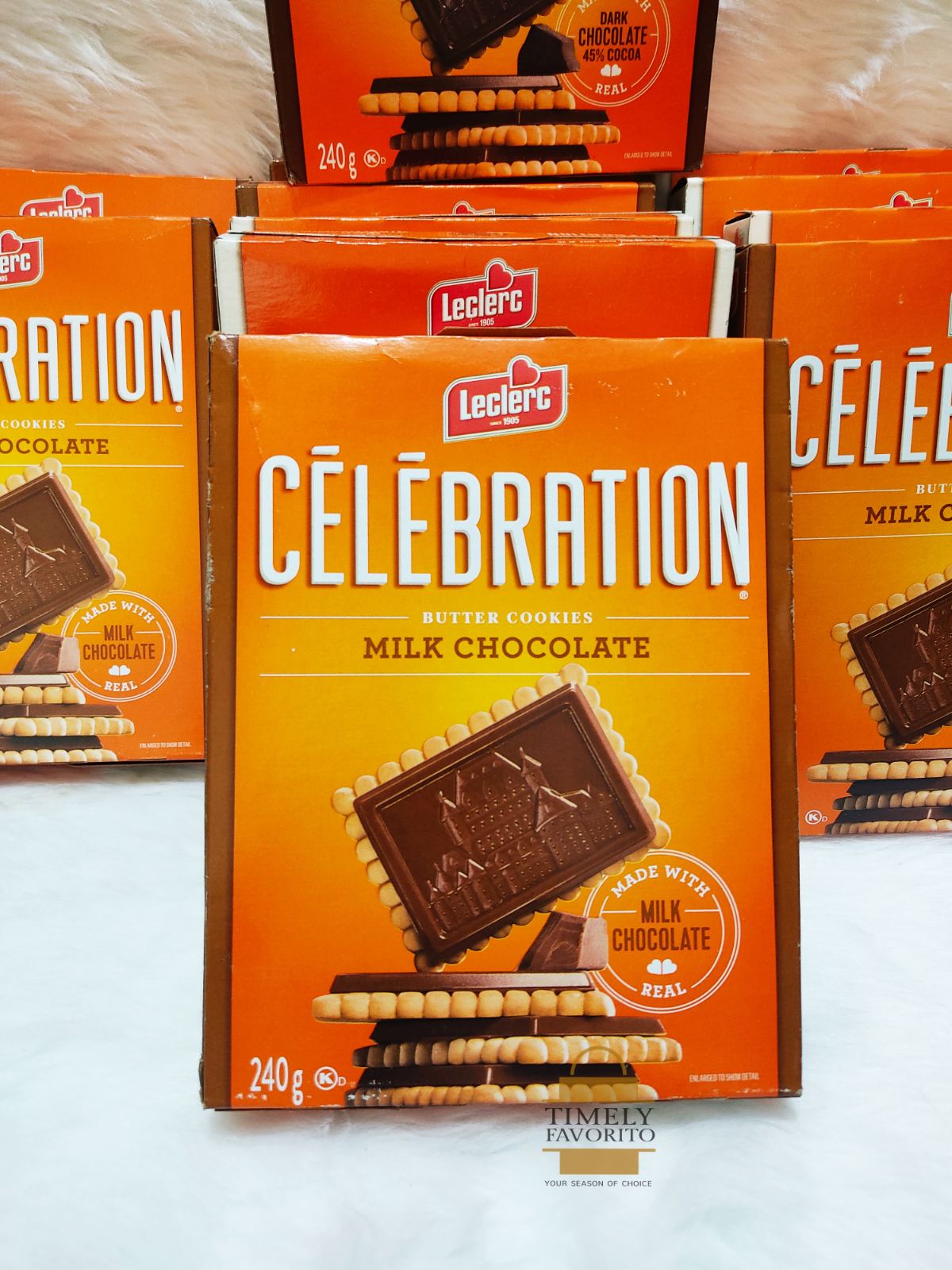 Leclerc Celebration Milk Chocolate Top Butter Cookies 240g | Lazada PH