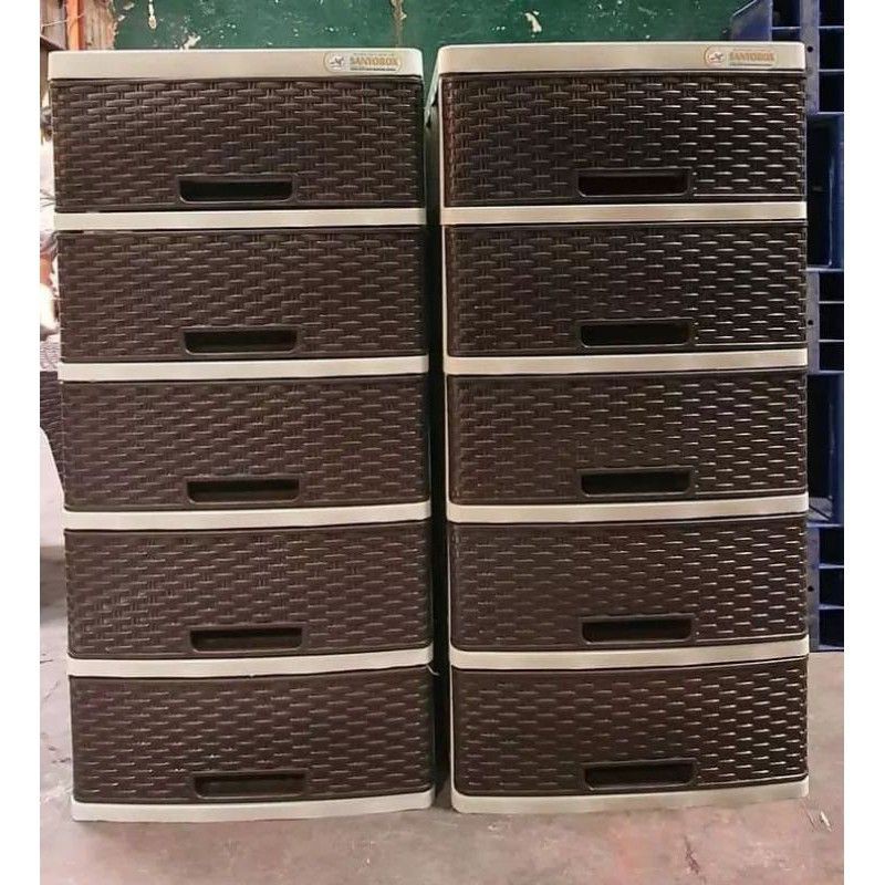 SANYO BOX RATTAN DRAWERS 5 LAYER FOR KIDS PLUTO 4000-5L | Lazada PH