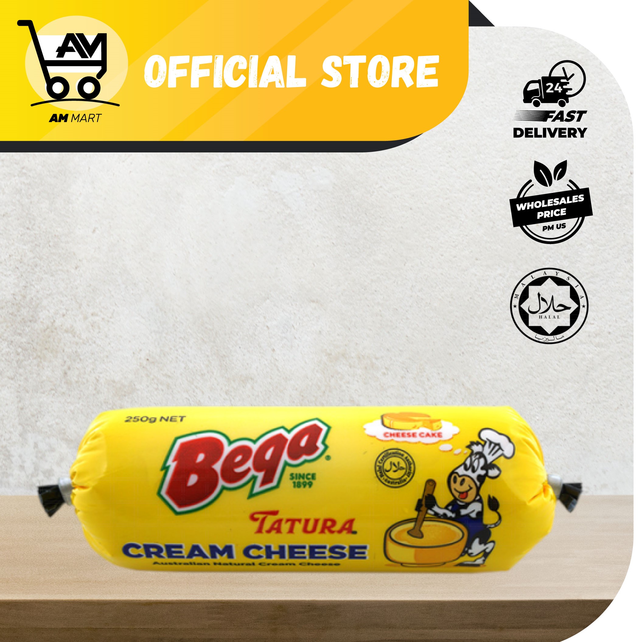 🌙RAYA SALE [BEGA Tatura] Cream Cheese #250g #500g #1KG (HALAL) 🚚FAST ...