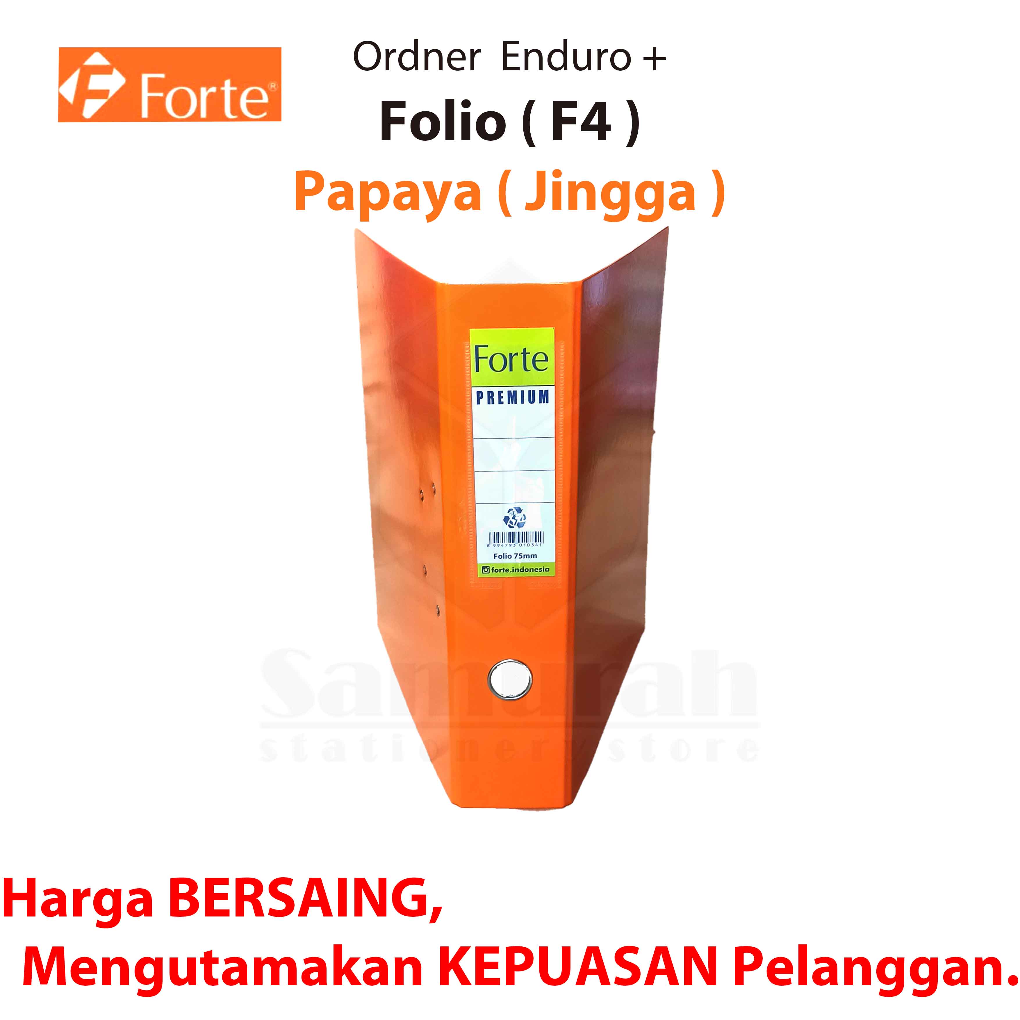 Ordner Forte Premium Enduro + Laminasi Ukuran Folio / F4 Punggung 75 mm ...