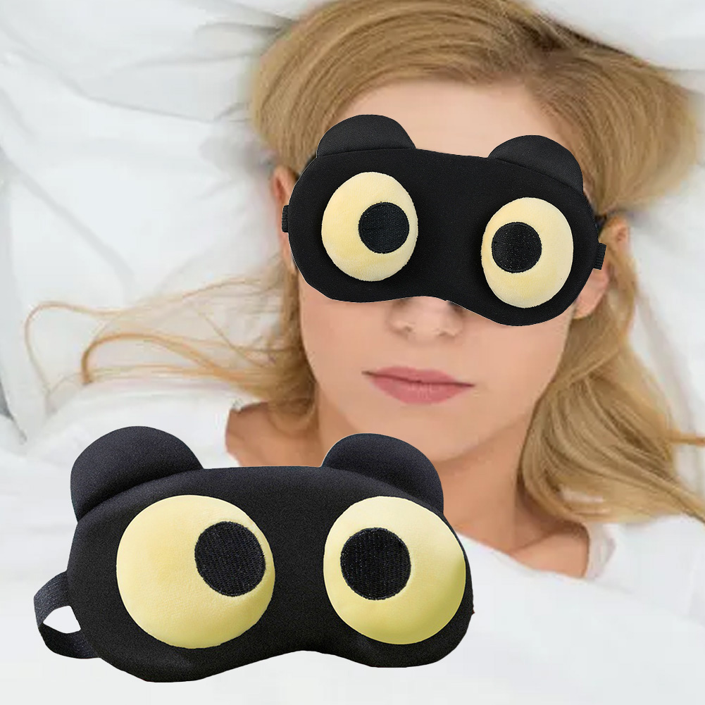 JM Cute Eye Mask Sleep Soothing Eye Fatigue Warm Compress Wear ...
