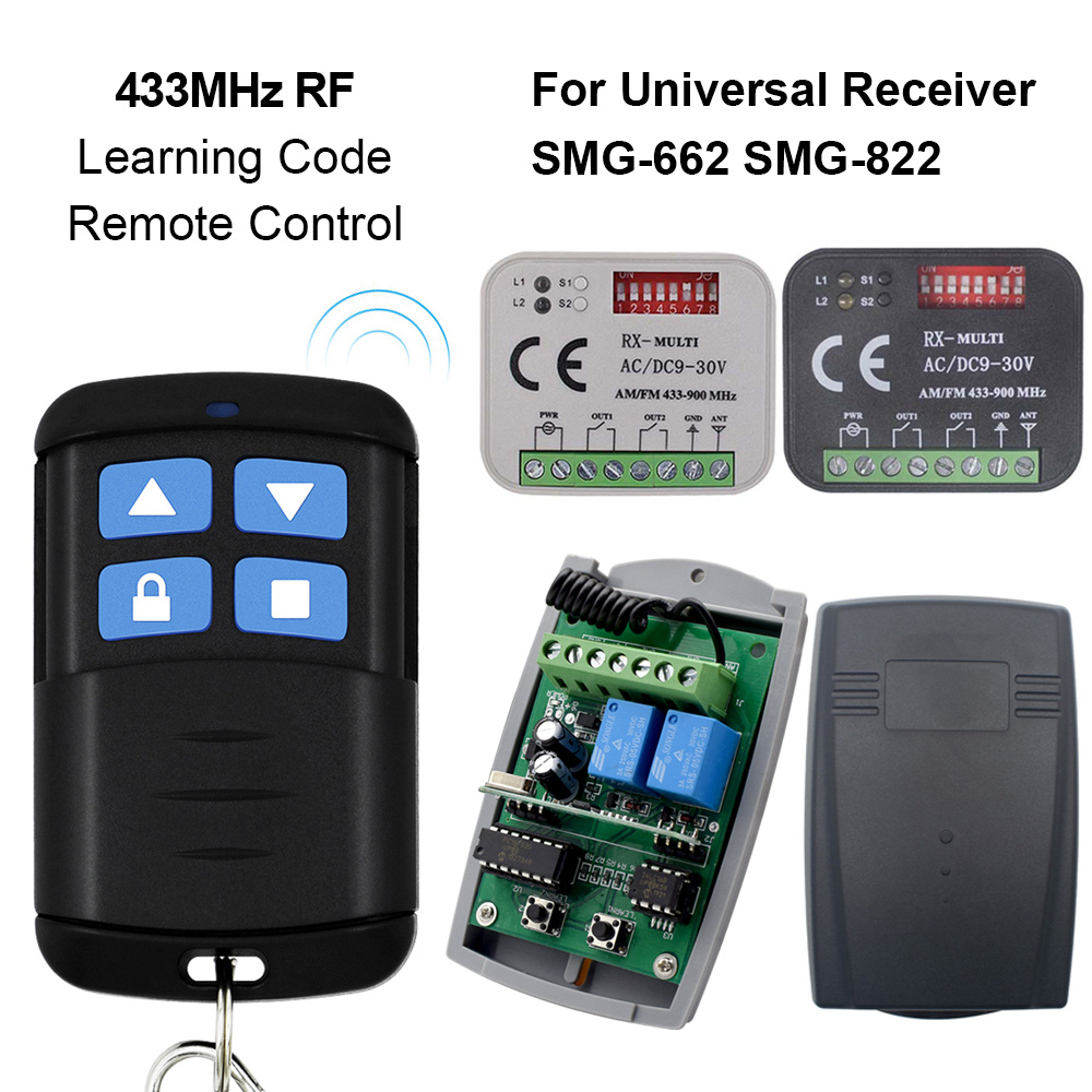 433 Mhz Wireless Rf Remote Control Ev1527 Learning Code Controller For Ewelink Tuya Zigbee ...
