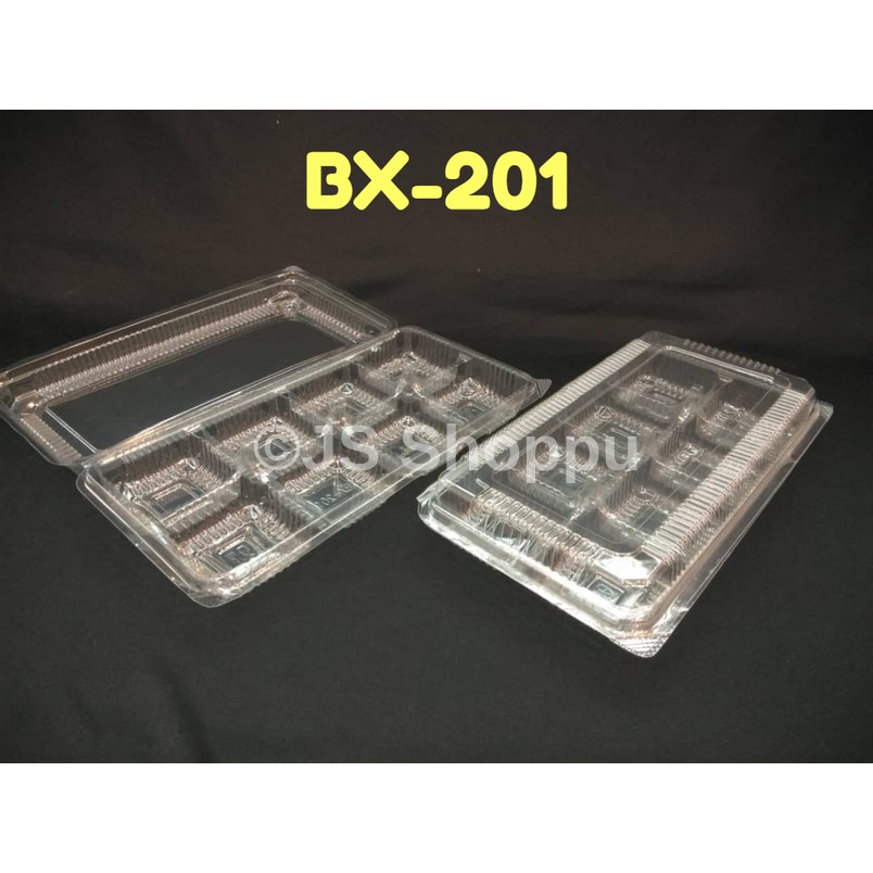 Kuih Container BX 201 / Disposable Plastic Clear Bakery Container ...