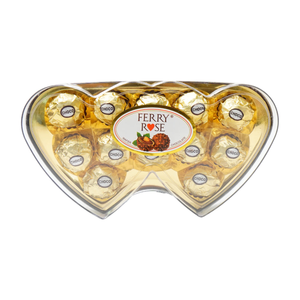 Ferry Rose Chocolate Double Heart T12 150 Gm imported orignal | Daraz.pk