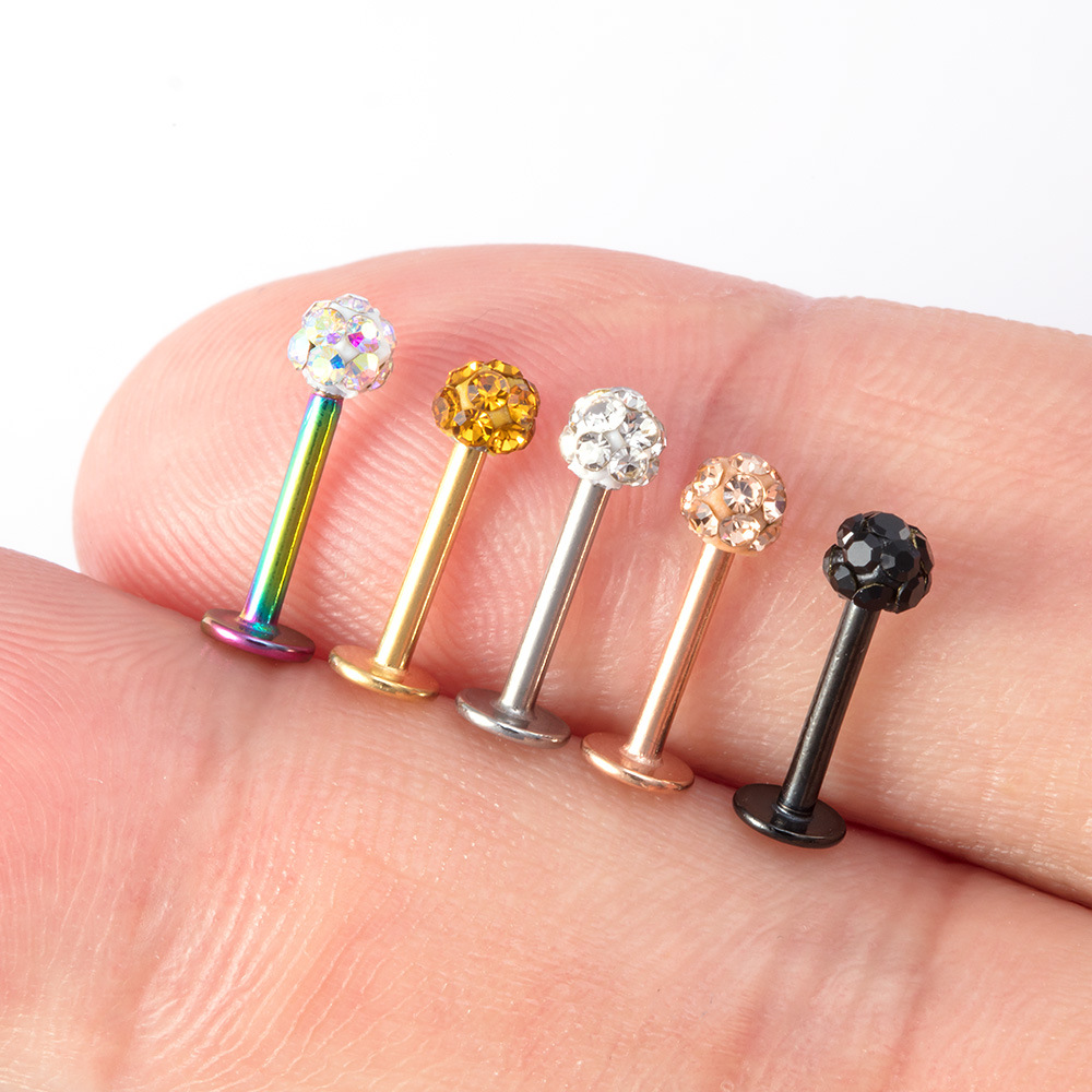 Shambhala full drill ball lip nail does not fall off drill ear bone ...