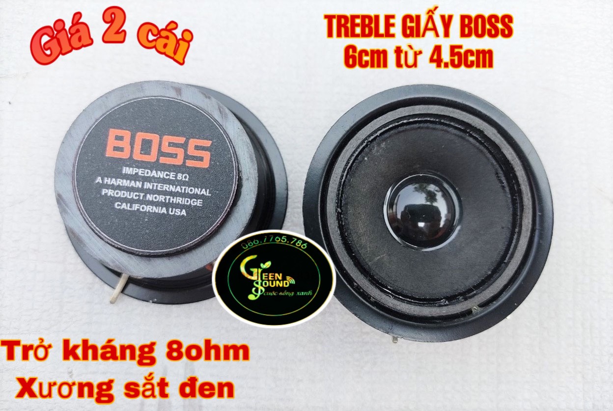 BỘ 2 LOA TRÉP GIẤY BOSS 6CM - LOA TĂNG TREBLE - MixASale