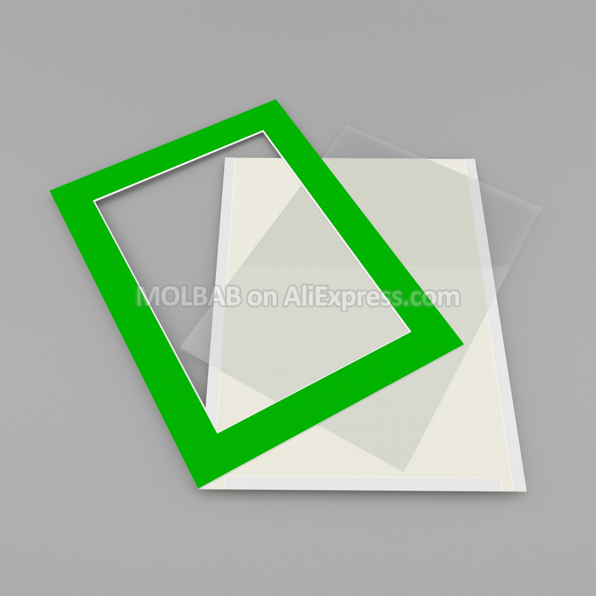 Paper Photo Frame With Backing Multicolor Matboard Wall Mounted For ...