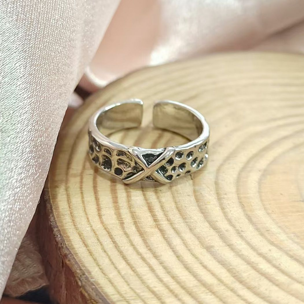 【New arrival】X Unknown Ring Men's Simple Personality Hip-Hop Letter ...