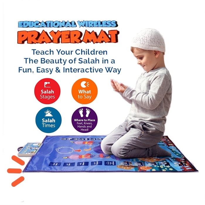 HAIRperone E-SEJADAH-Islamic Mat Interactive Prayer Rug for Muslim ...