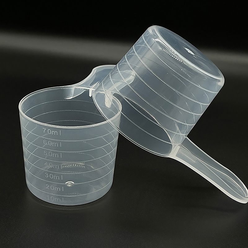 5PCS 70ML Plastic Measuring Cup With Scale Transparent Mixing Cup ...